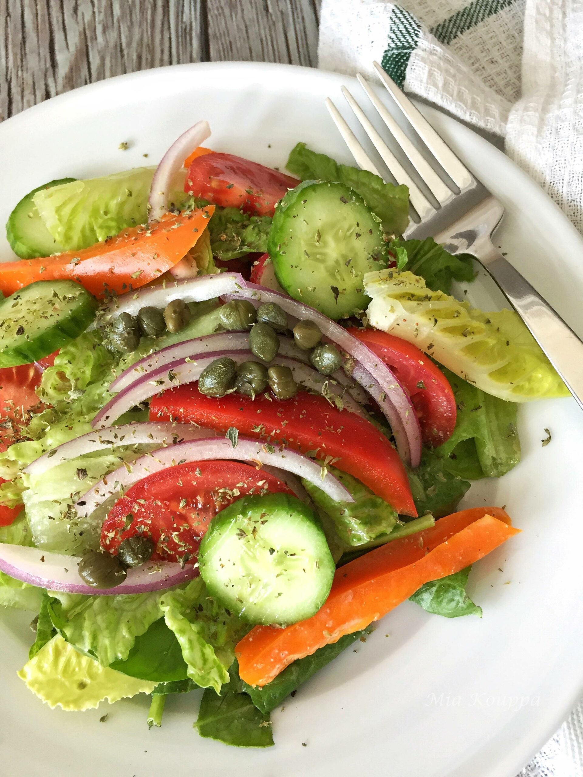 Authentic Greek Salad Dressing Recipe (Easy & Homemade) - Mia Kouppa