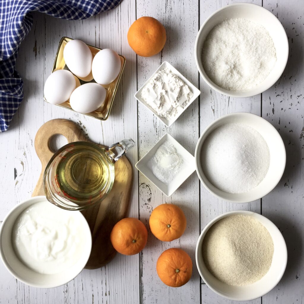 Revani (Ravani) with coconut, a syrup semolina cake - Mia Kouppa, Greek ...