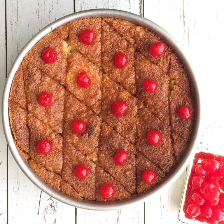 Revani (Ravani) with coconut, a syrup semolina cake - Mia Kouppa, Greek ...