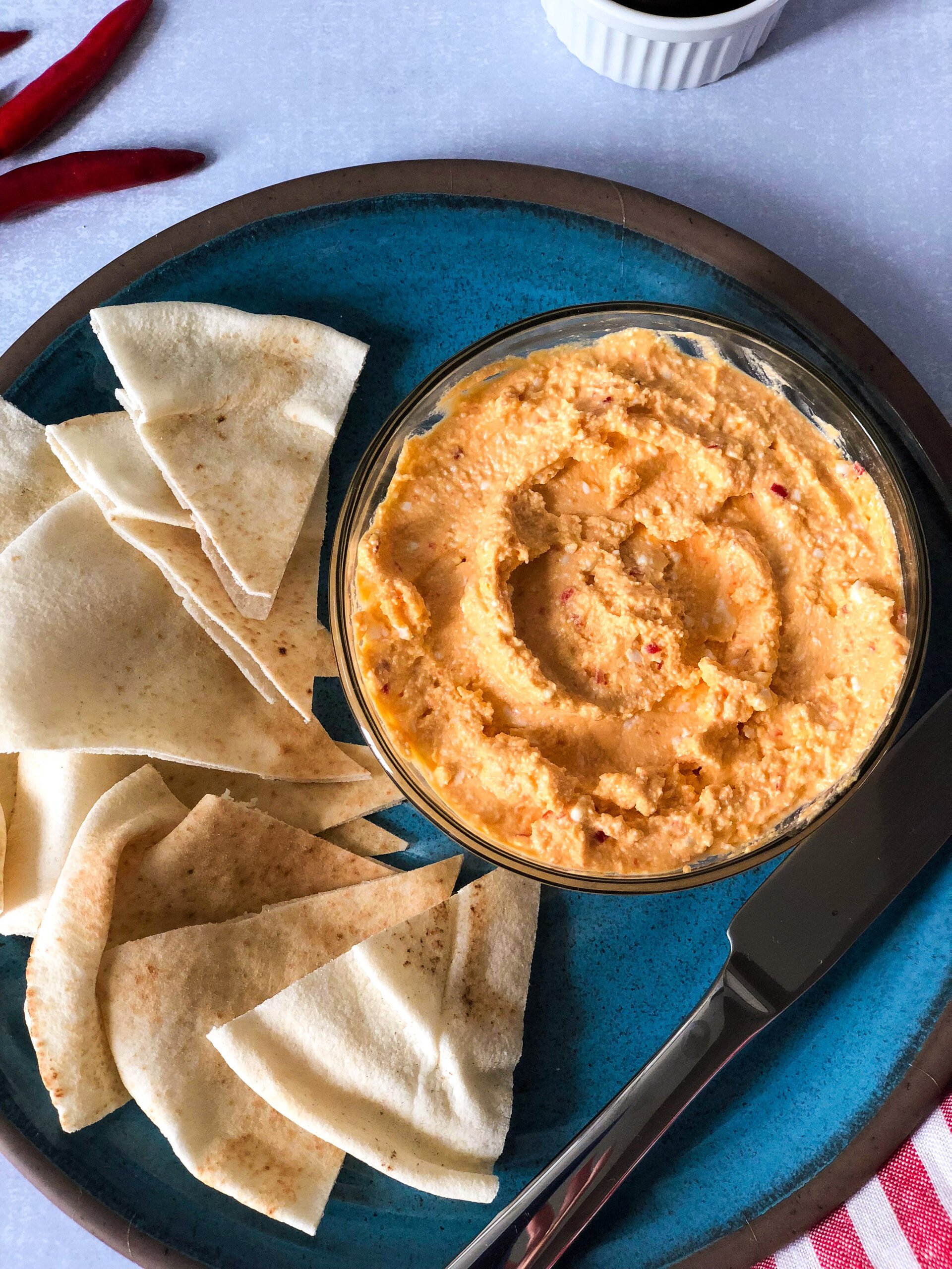 Tyrokafteri (tirokafteri) Spicy Greek feta dip - Mia Kouppa