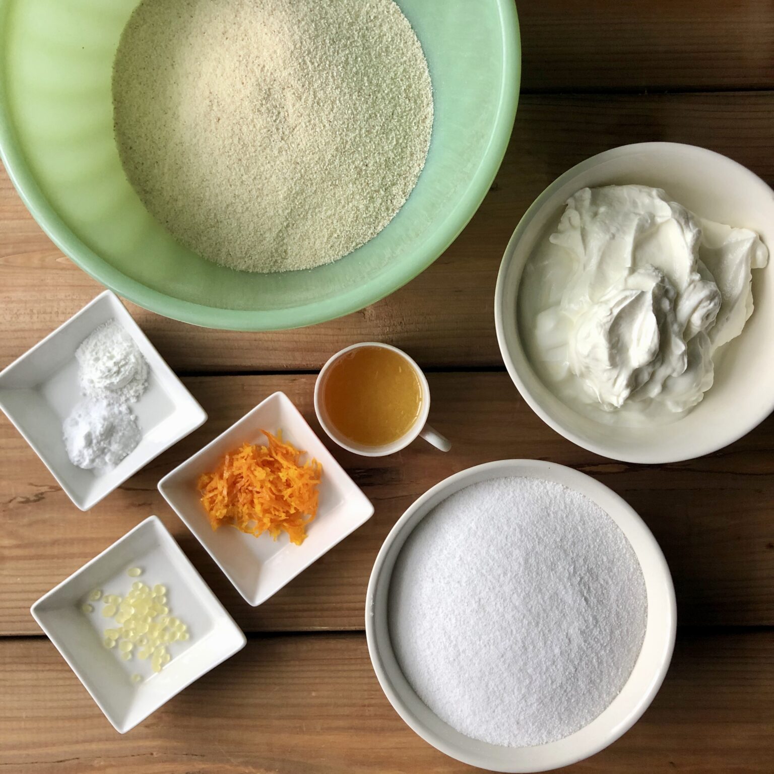 Samali (Σάμαλι) Greek semolina cake with syrup- Mia Kouppa, Greek recipes