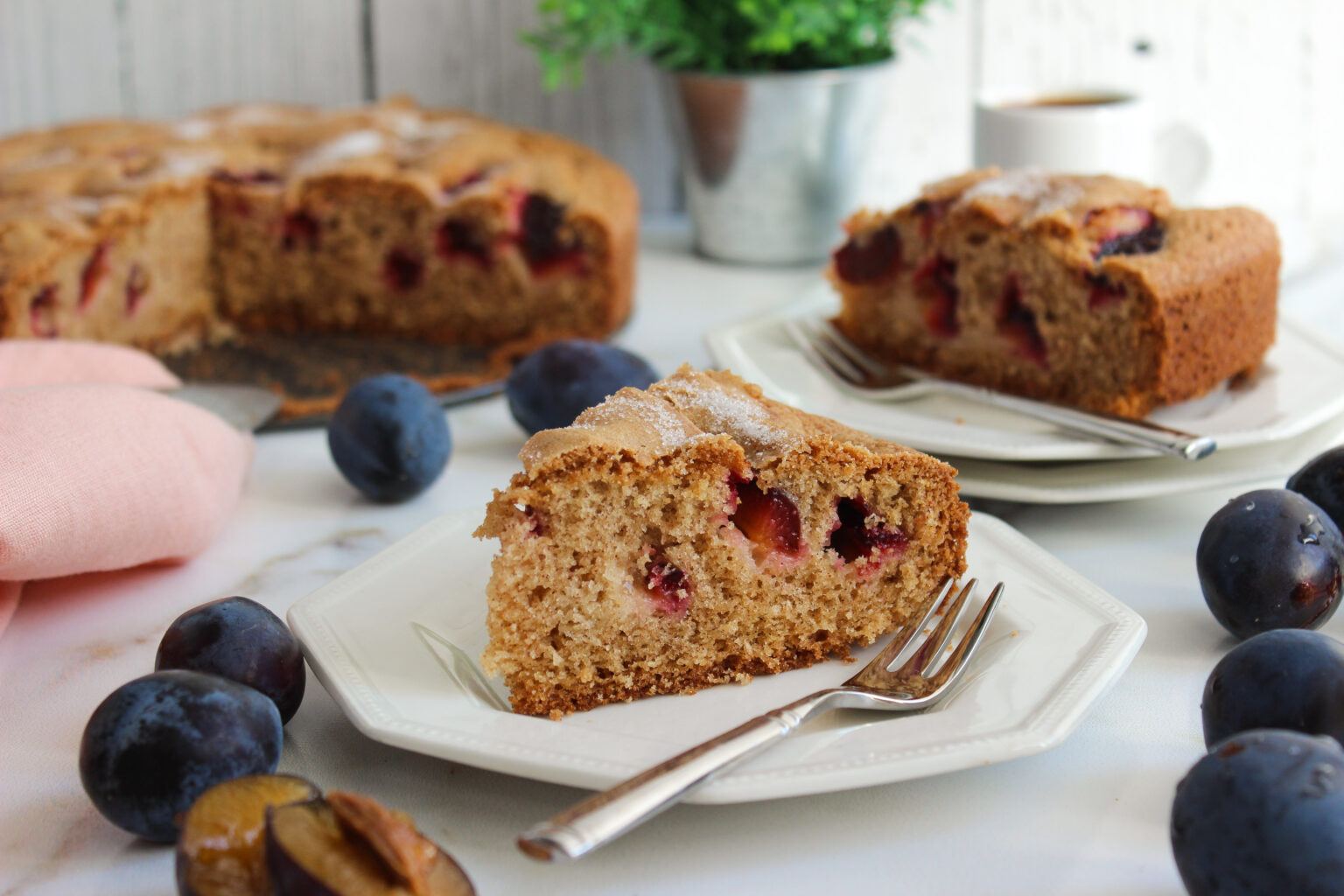 Plum cake (Kέικ με δαμάσκηνα) - Mia Kouppa, Greek recipes and more