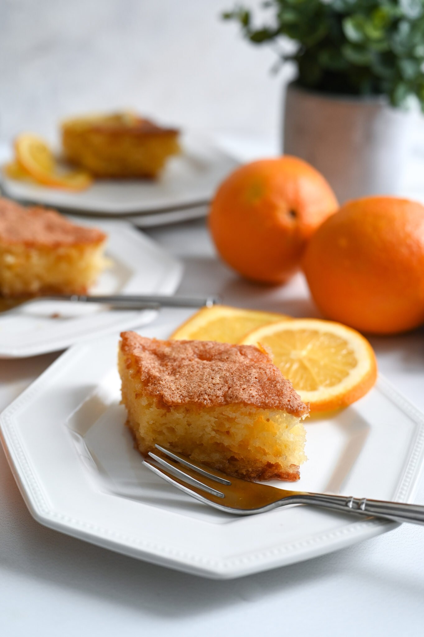 Samali (Σάμαλι) Greek semolina cake with syrup- Mia Kouppa, Greek recipes