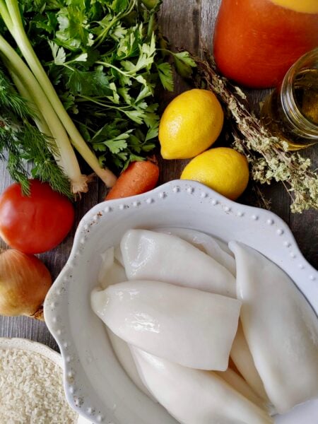 Greek stuffed calamari | Mia Kouppa