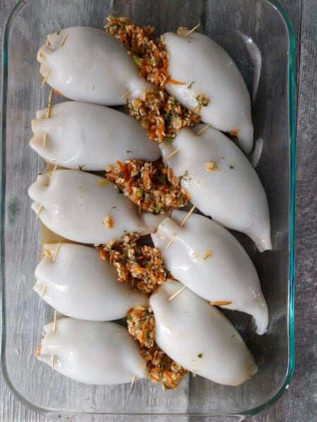 Greek stuffed calamari | Mia Kouppa