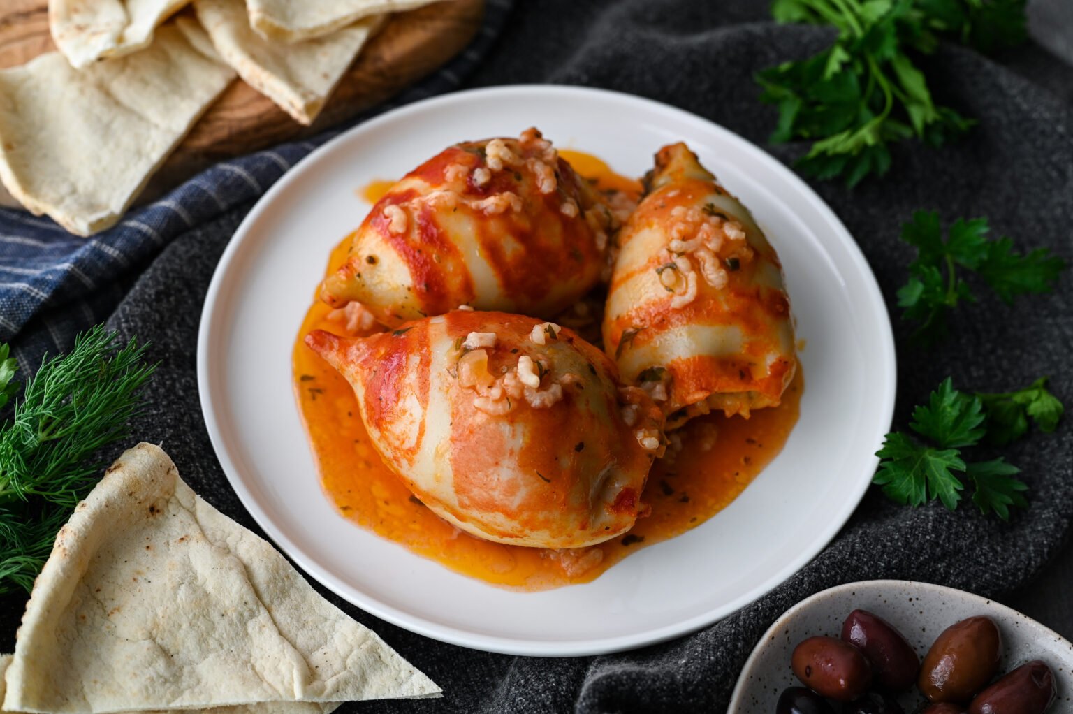 Greek stuffed calamari | Mia Kouppa