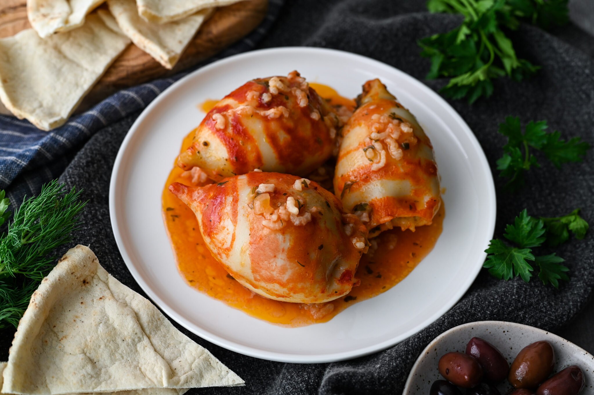 Greek stuffed calamari | Mia Kouppa