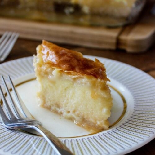 Galaktoboureko, Greek custard dessert - Mia Kouppa