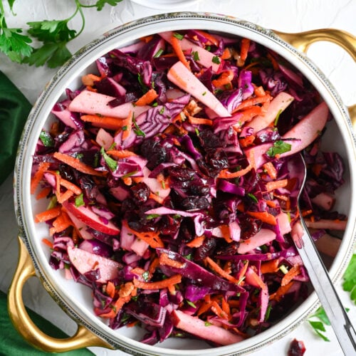 Red cabbage salad with apple - Mia Kouppa, Greek recipes and more