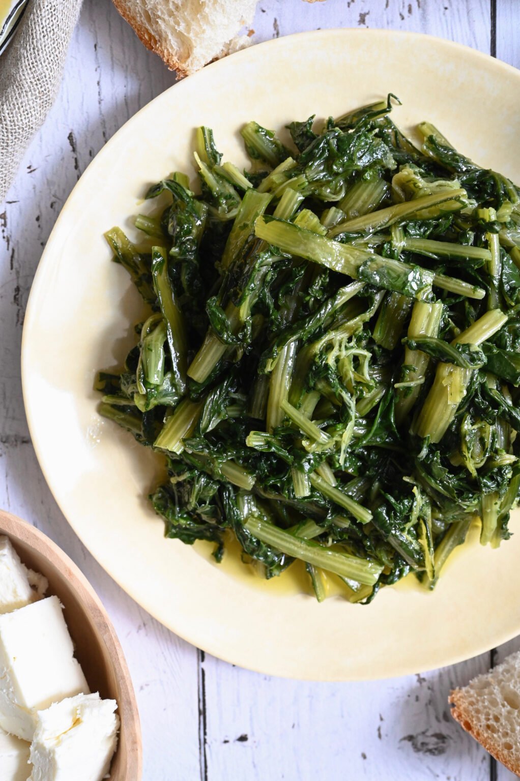 Horta, Dandelion greens (Χόρτα) - Mia Kouppa, Greek recipes