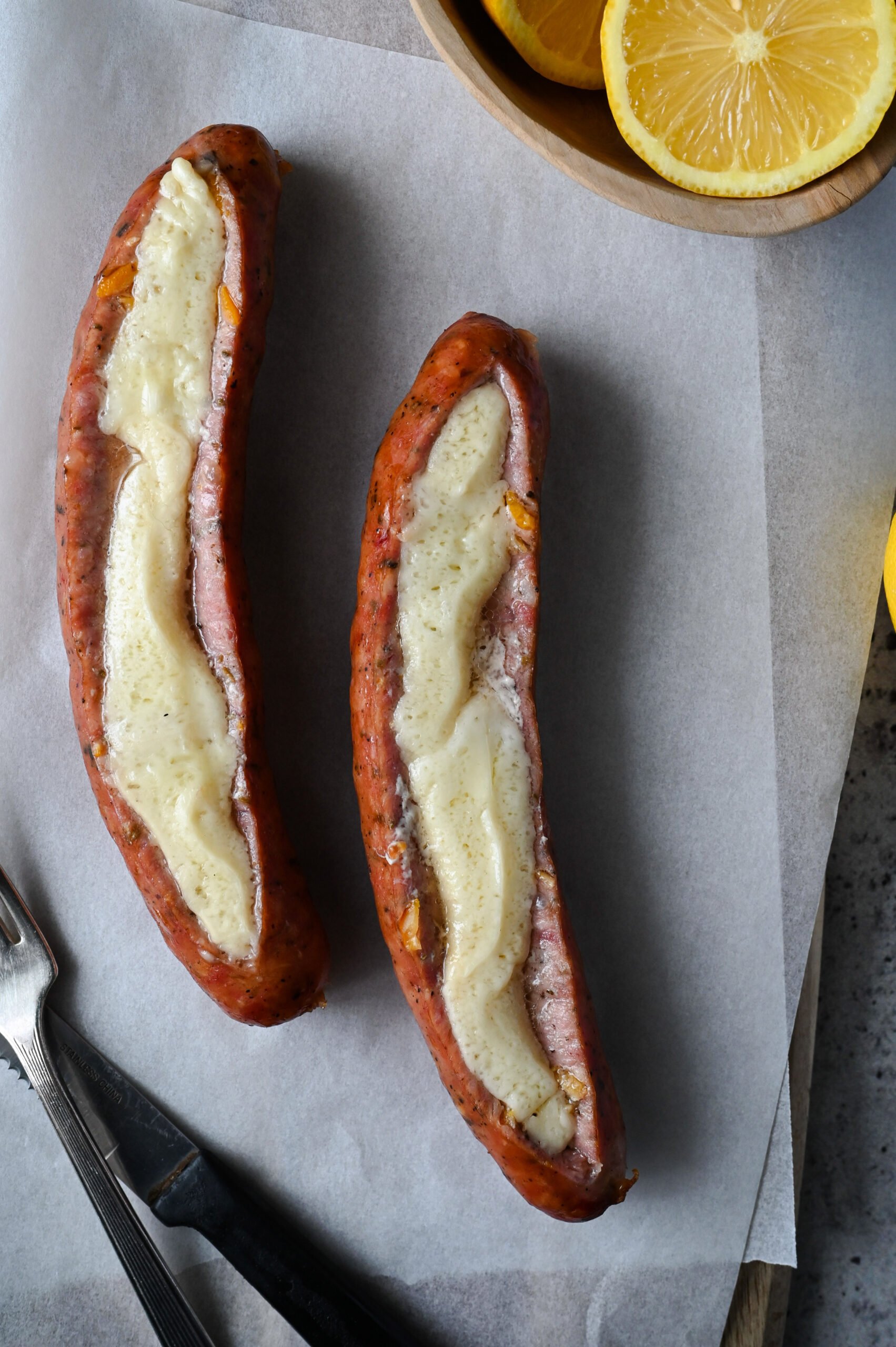 Loukaniko with kefalotyri - Mia Kouppa, Traditional Greek recipes and more