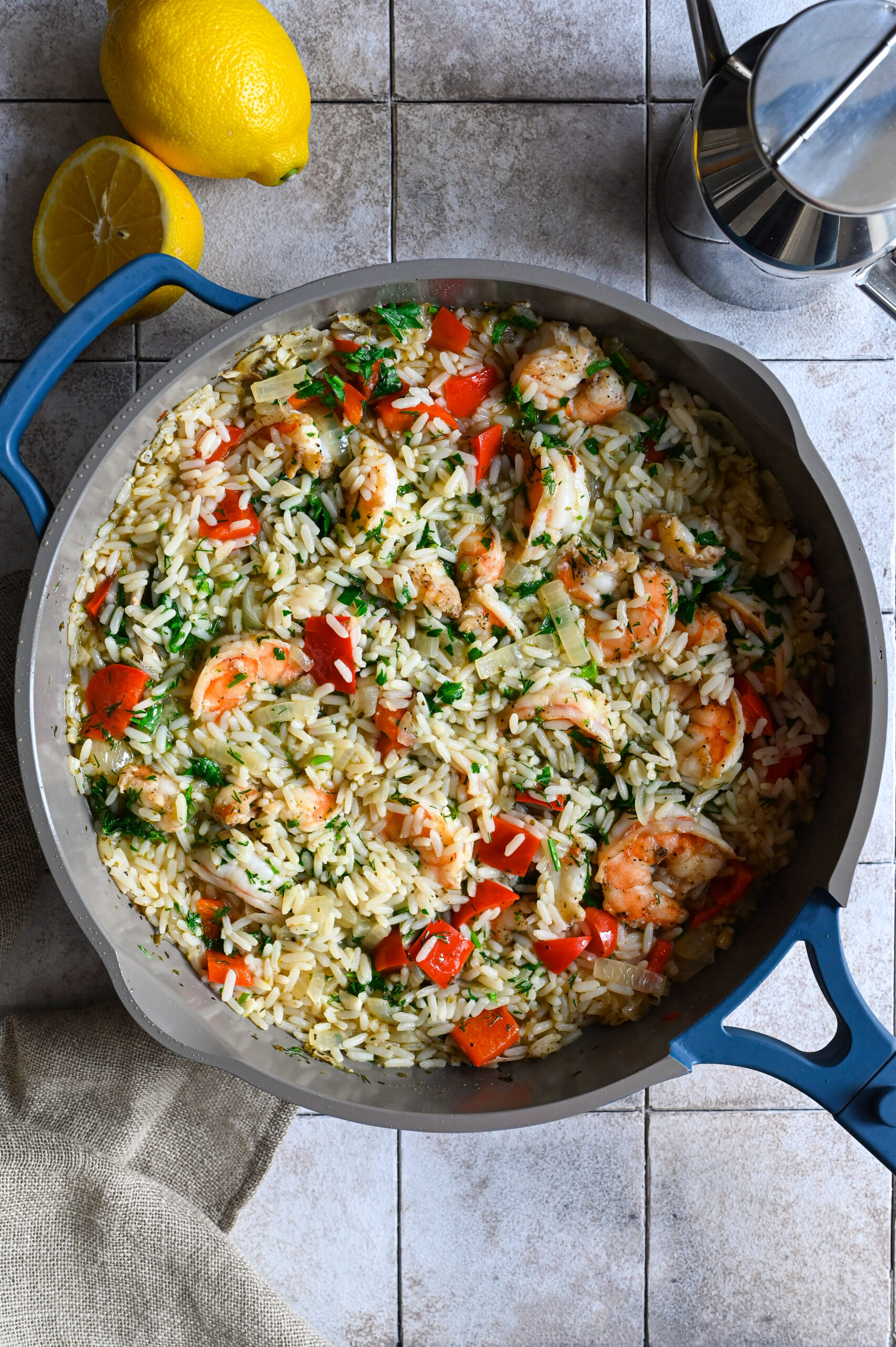 Shrimp and rice - Mia Kouppa, Traditional Greek recipes and more
