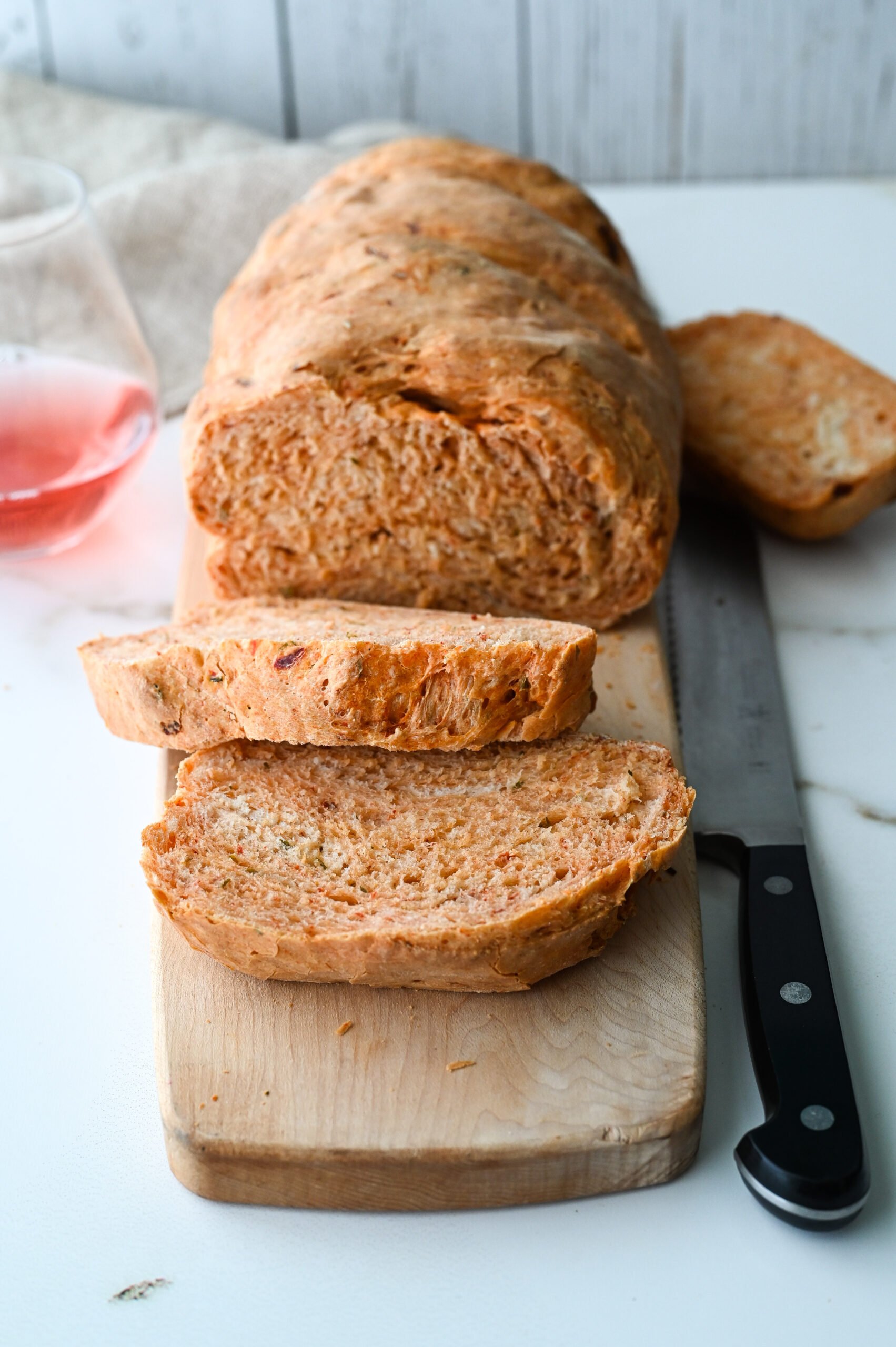 Roasted red pepper bread - Mia Kouppa, Traditional Greek recipes etc...