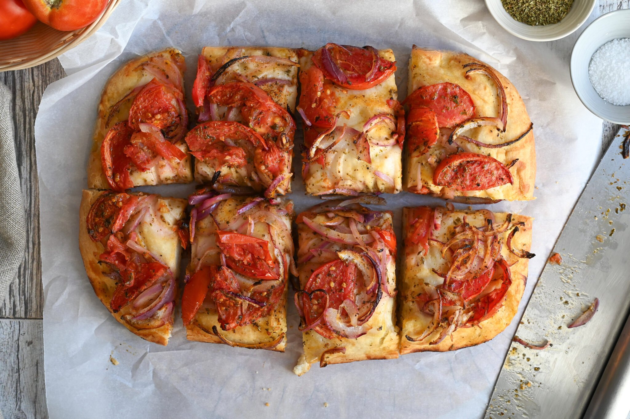 Ladenia Greek flatbread - Mia Kouppa, Traditional Greek recipes