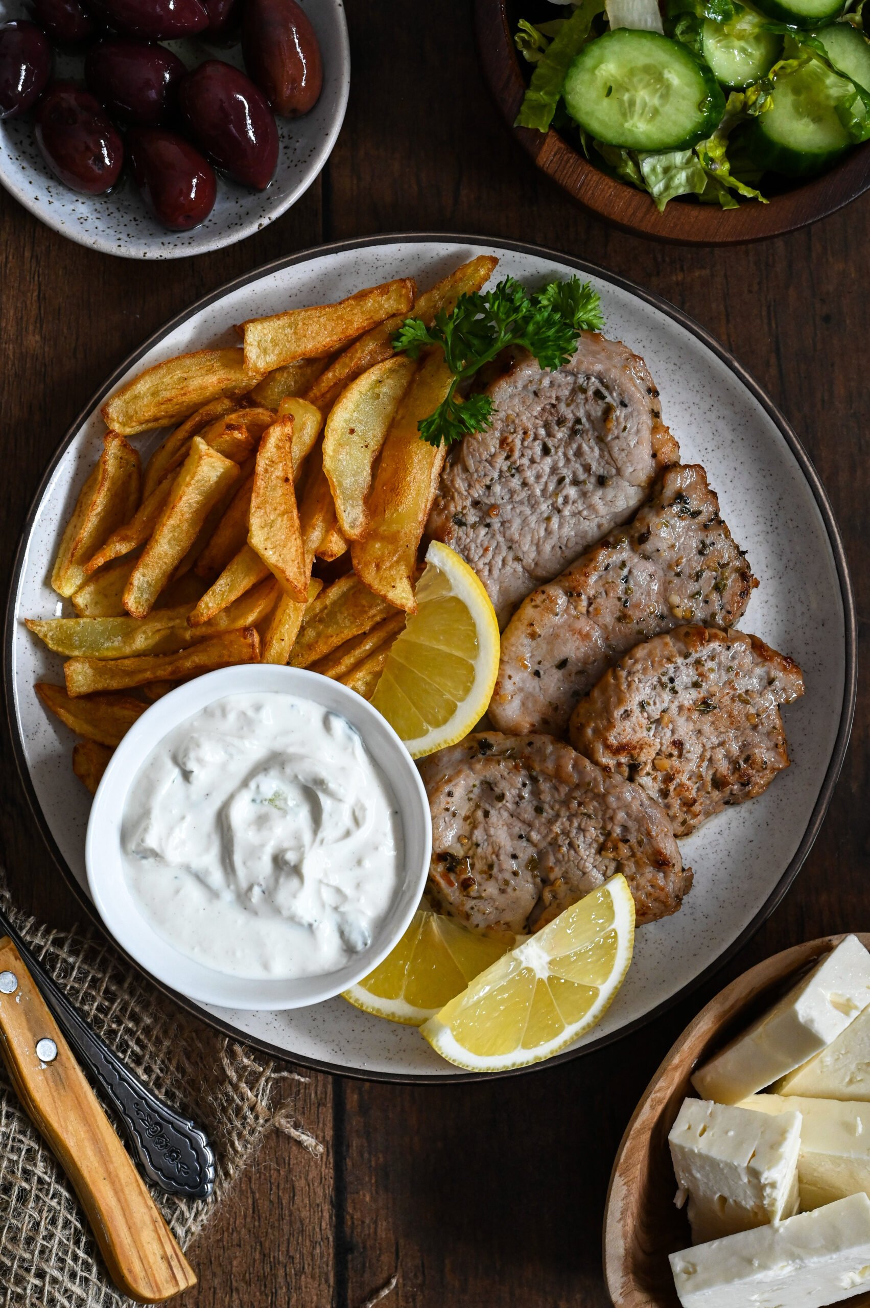 Easy pan-fried pork medallions - Mia Kouppa, Greek recipes etc...