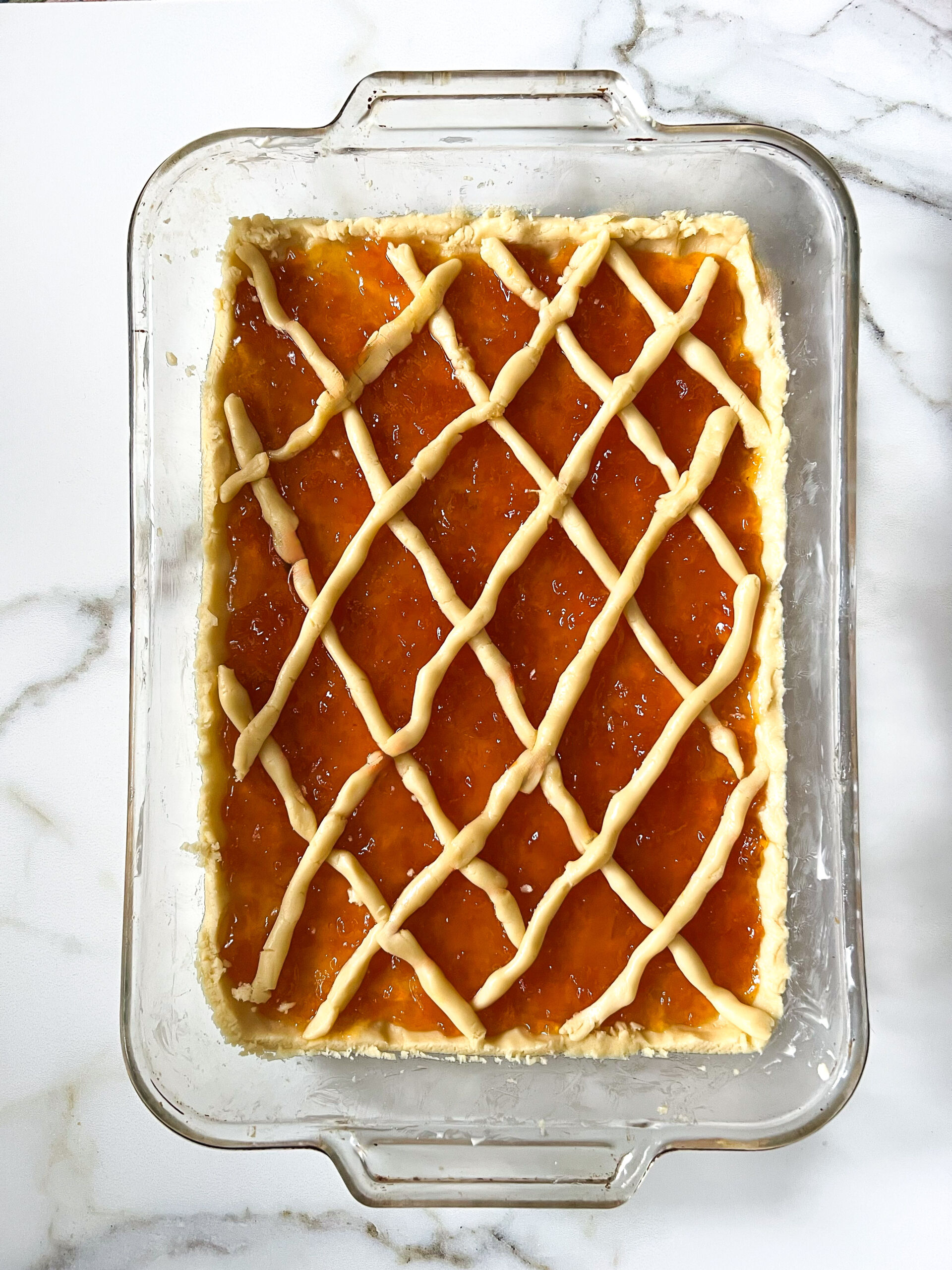 Pasta Flora (Greek jam tart recipe) - Mia Kouppa