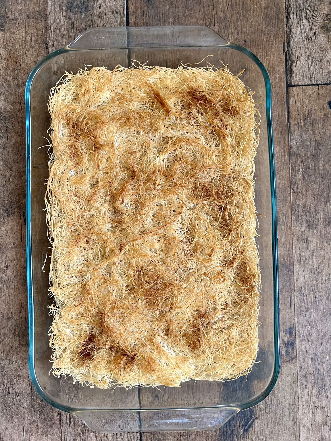 Greek Ekmek Kataifi - Custard and whipped topping dessert with syrup ...