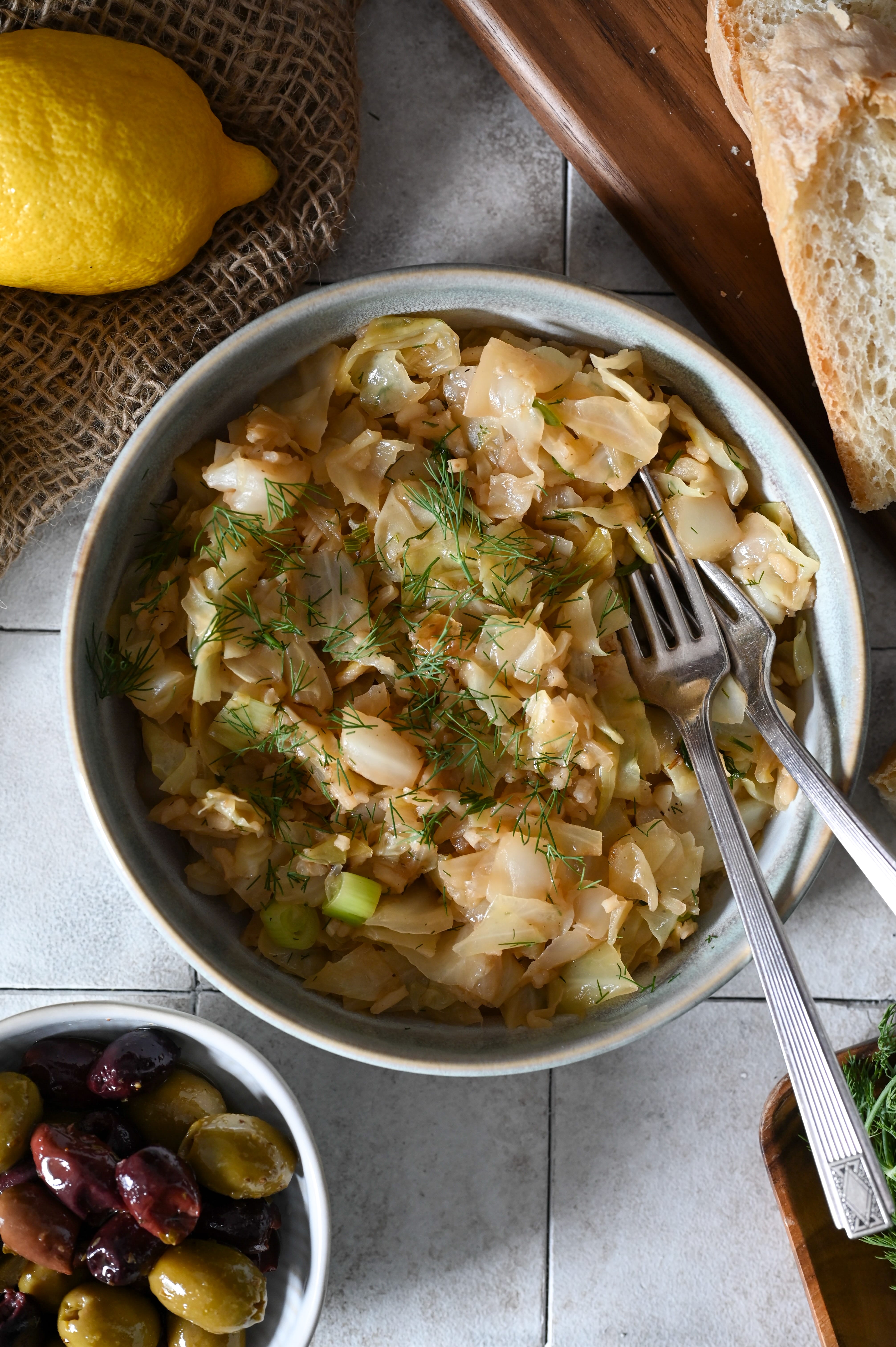 Lahanorizo, Greek cabbage and rice - Mia Kouppa