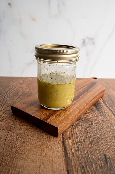 Authentic Greek Salad Dressing Recipe (Easy & Homemade) - Mia Kouppa